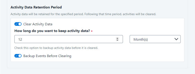 Configuring Activity Monitoring
