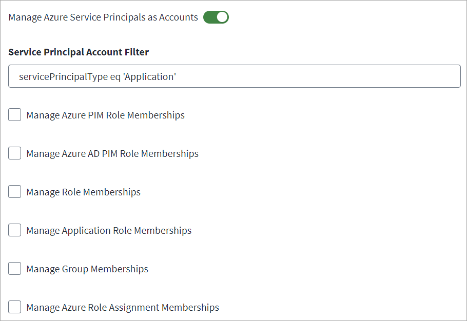 Service Principal Account Management