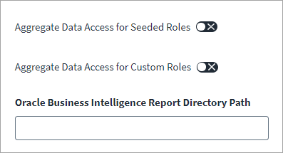 Data Access Aggregation Settings
