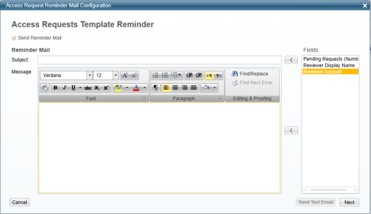 Configuring Reminders